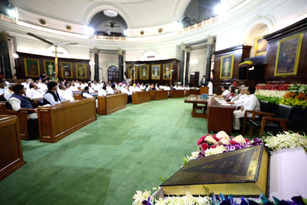 Congress Parliamentary Party (CPP) meeting comprising all newly elected ...