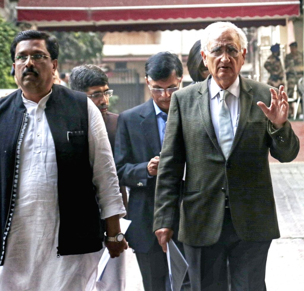 Congress Party delegation come out after meeting the Election Commission