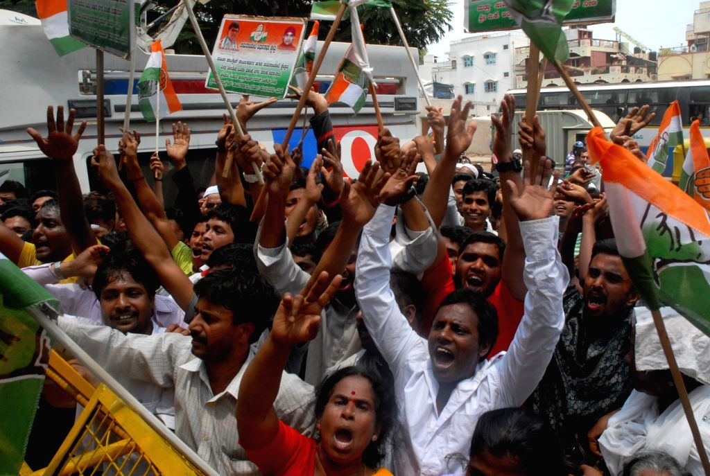 The distribution of Tickets to contest the coming assembly polls
