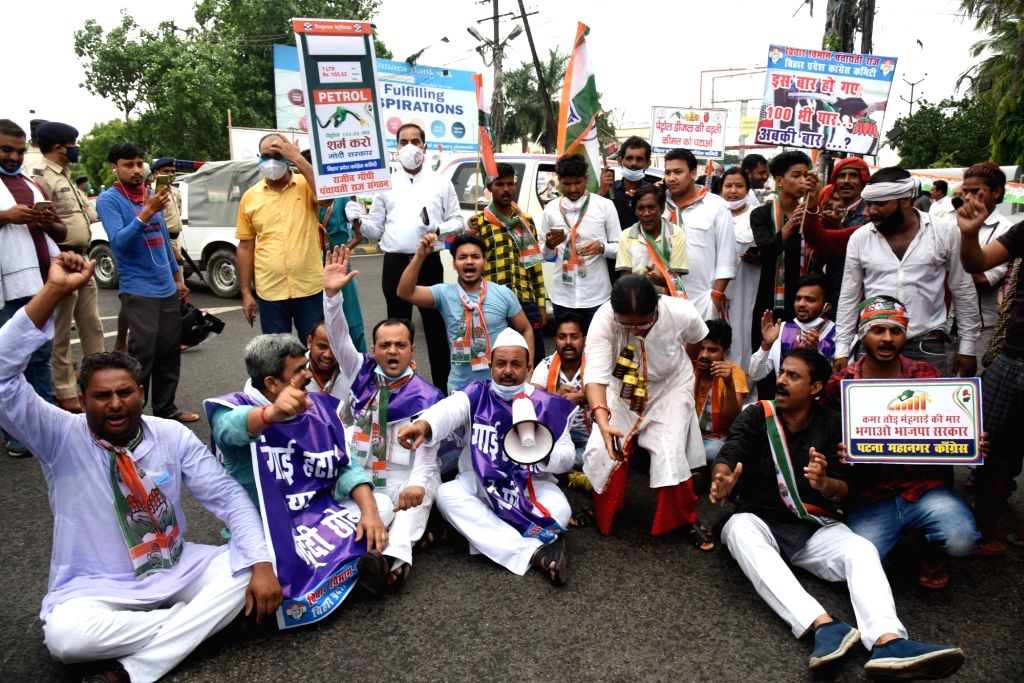 Congress party workers joined the protest against the hike in the ...
