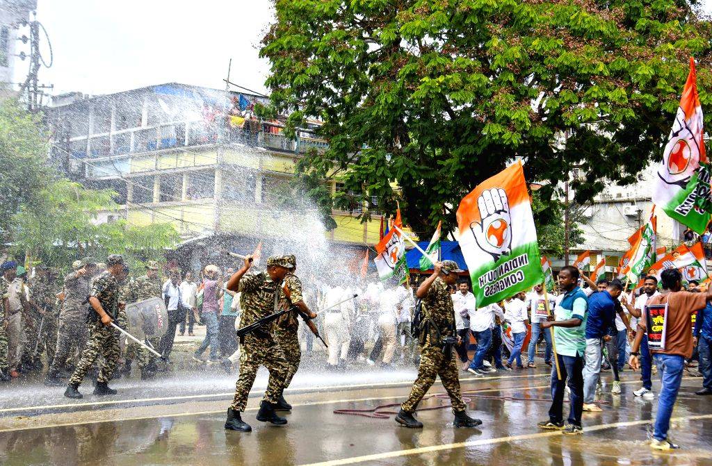 Congress Protest Over NEET-UG Paper Leak in Agartala