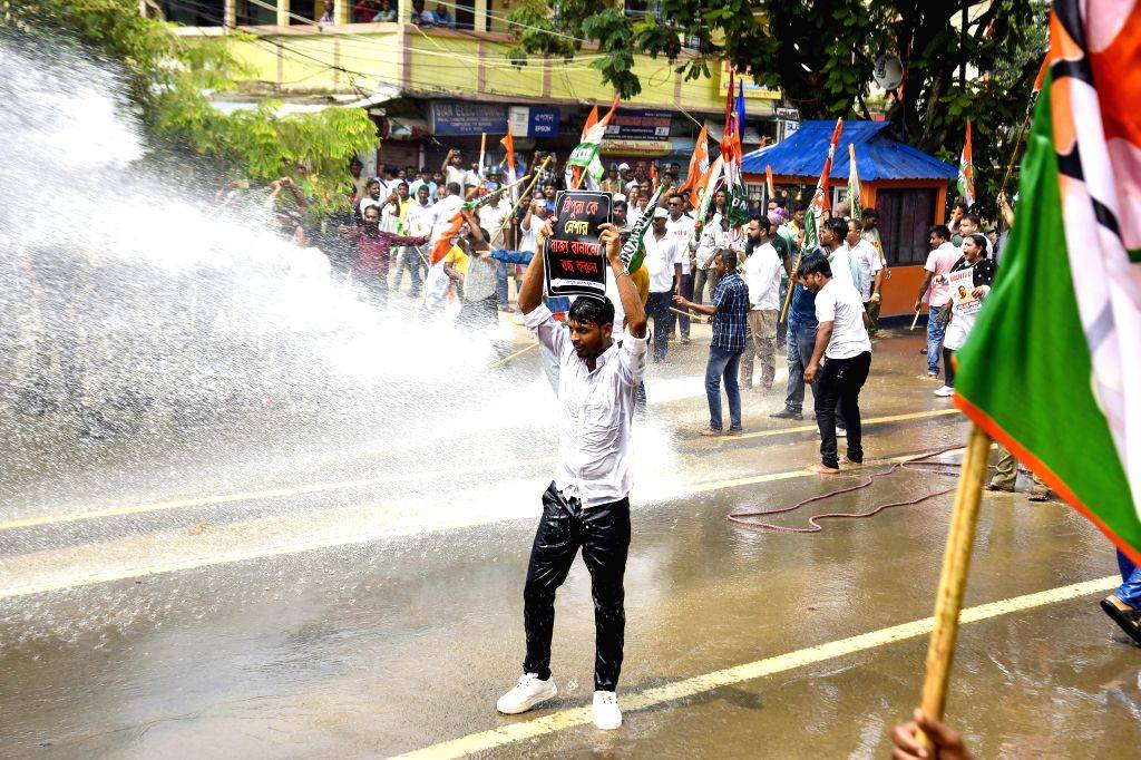 Congress Protest Over NEET-UG Paper Leak in Agartala