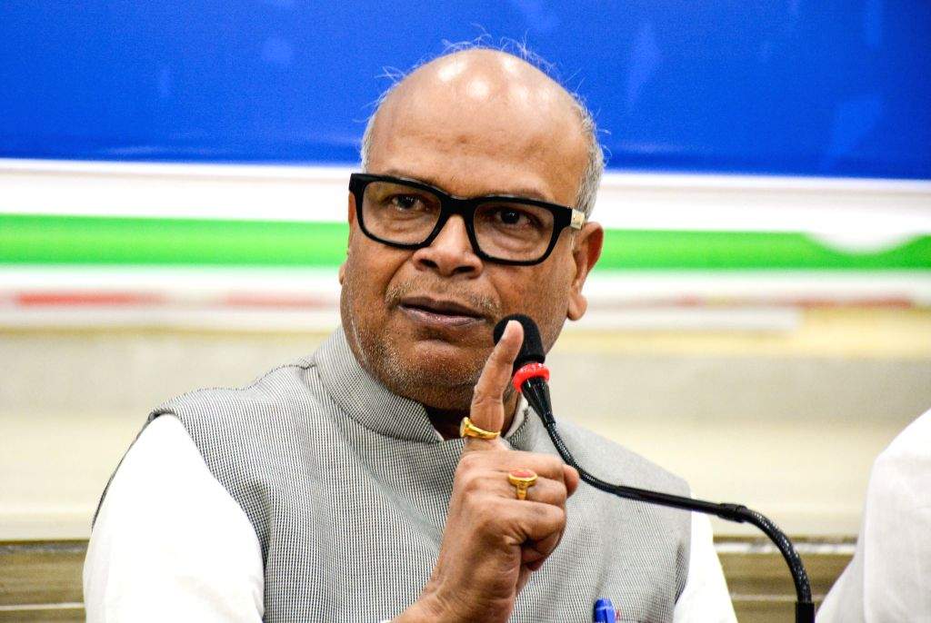 Congress State President Rajesh Ram Addresses Press Conference