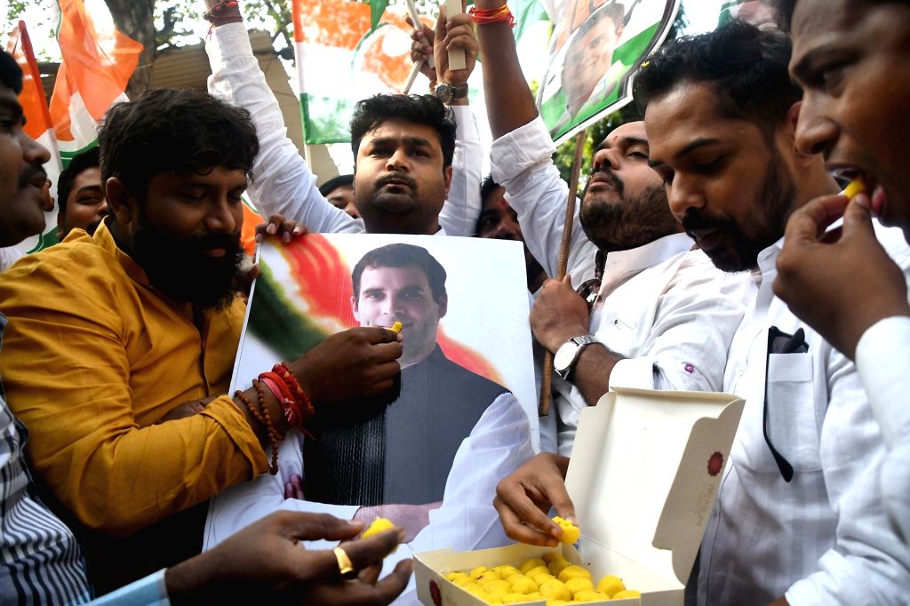 Rahul Gandhi elected Congress President, party workers celebrate