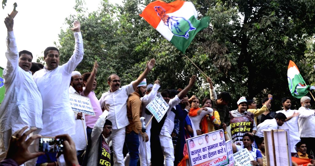 Congress demonstration against Election Commission