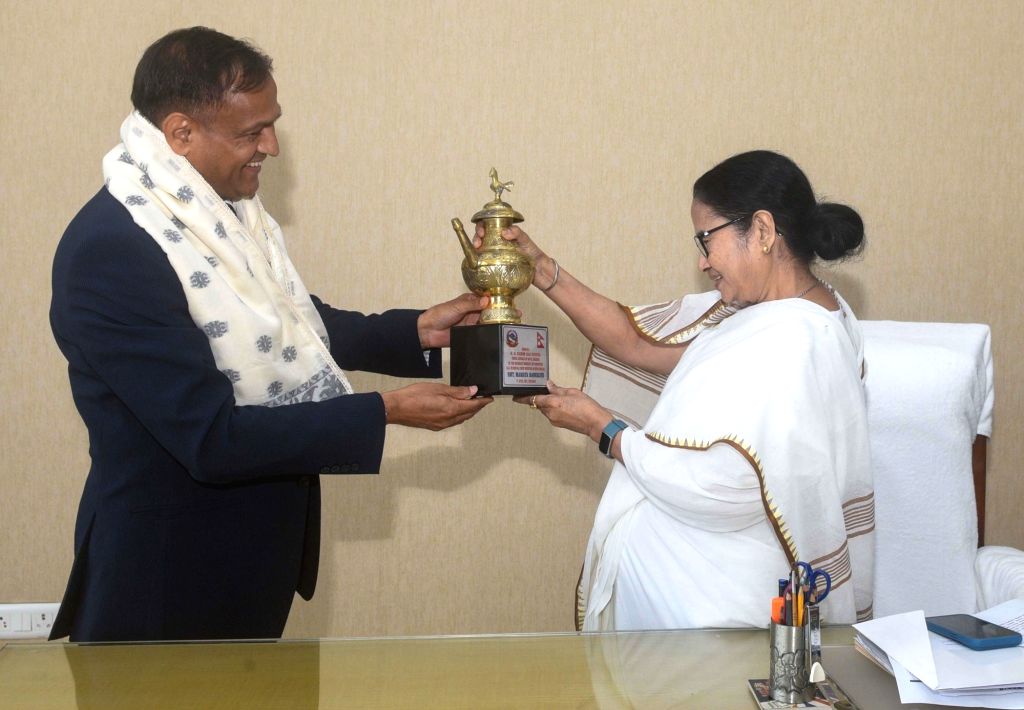 Consulate General of Nepal Eshor Raj Poudel being welcomed by West ...