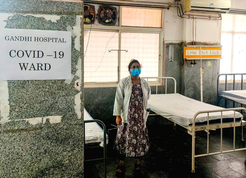 COVID-19 ward set up at Gandhi Hospital