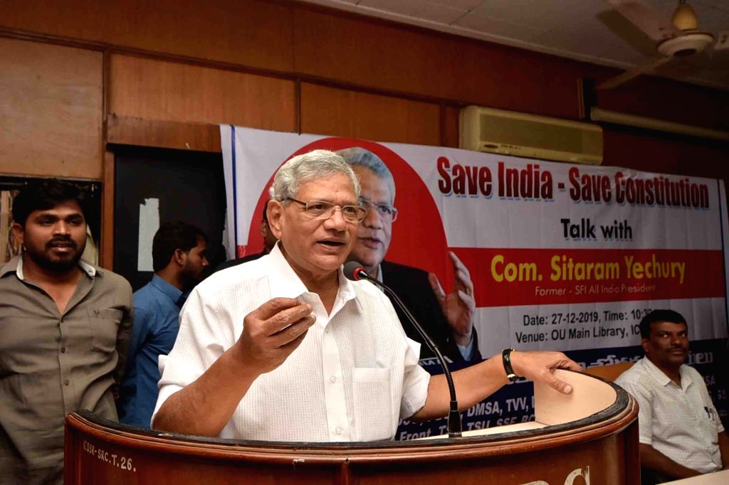 Sitaram Yechury at interactive session on "Save India- Save Constitution
