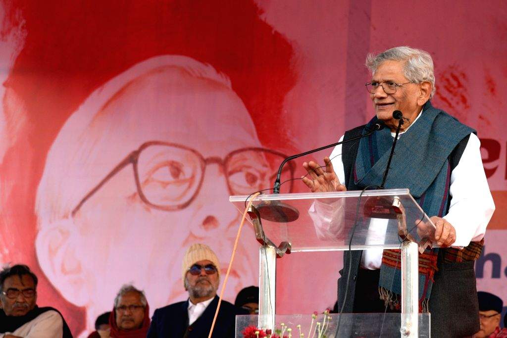 CPI(M) General Secretary Sitaram Yechury with the Left Front Chairman ...