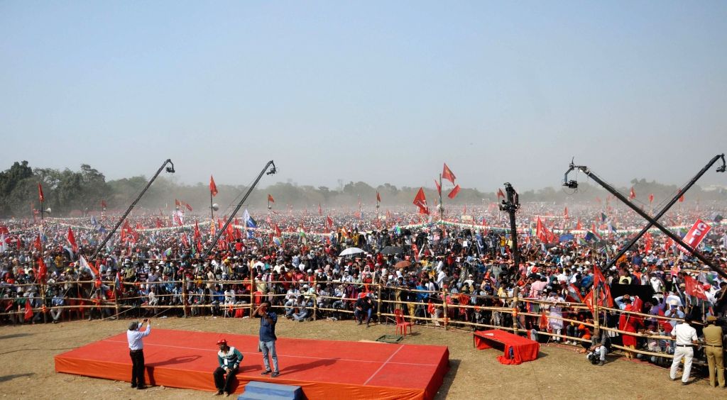 CPM-led Left Front, ISF and the Congress, joint rally at Kolkata ...
