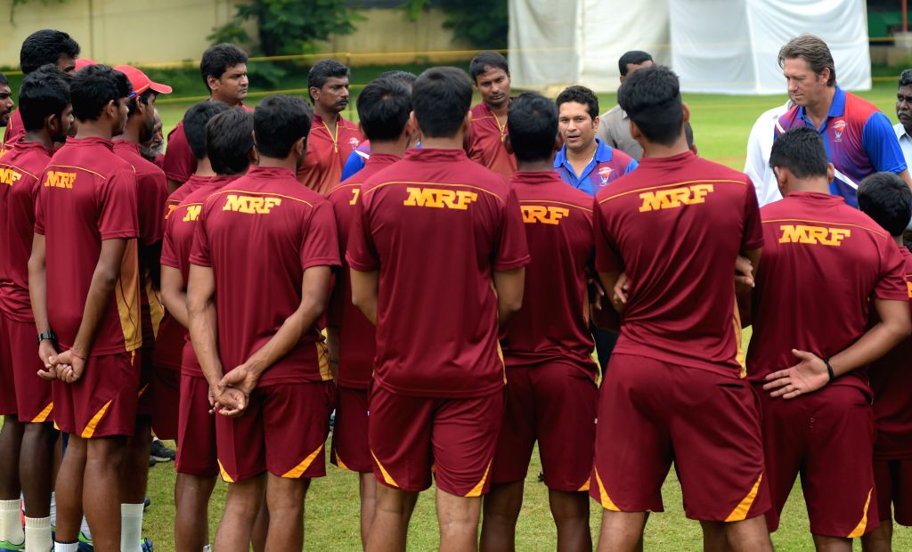 Sachin Tendulkar at MRF Pace Foundation