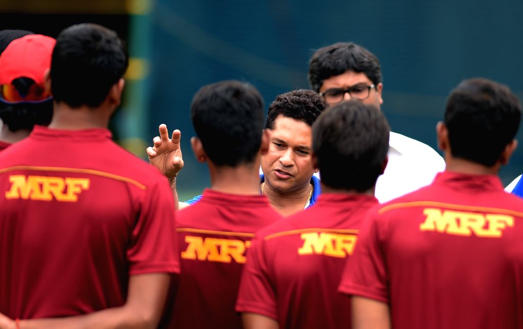 Sachin Tendulkar at MRF Pace Foundation