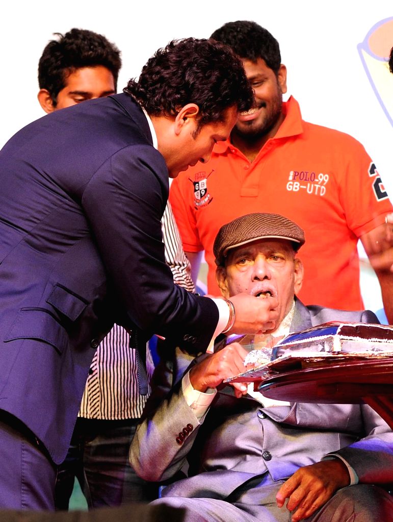 Cricket legend Sachin Tendulkar during inauguration of Sharad Pawar ...