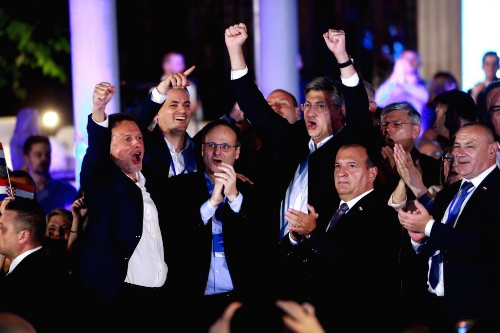 CROATIA-ZAGREB-PARLIAMENTARY ELECTIONS-HDZ-CELEBRATION