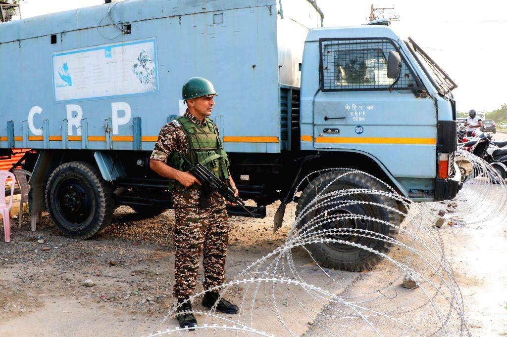 CRPF Personnel Stand Guard Ahead of Amarnath Yatra in Jammu