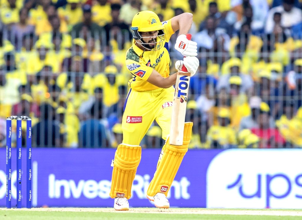 Chennai : CSK's Ruturaj Gaikwad plays a shot during the IPL 2023 match