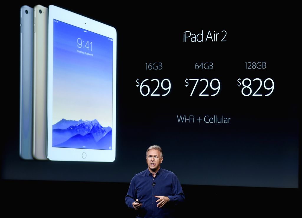 Apple Vice President Phil Schiller introduces the new Apple iPad Air 2