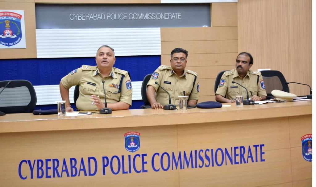 Cyberabad Police Commissioner's press conference