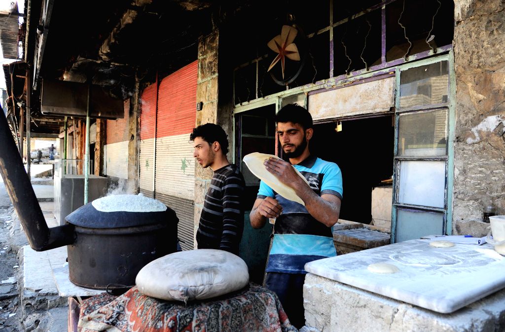 SYRIA-DAMASCUS-WESTERN COUNTRYSIDE-REBEL-FREE TOWNS-LIFE