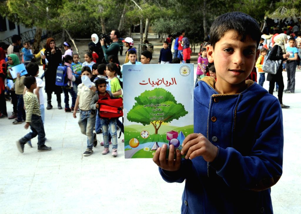 SYRIA-DAMASCUS-DISPLACED KIDS-EDUCATION