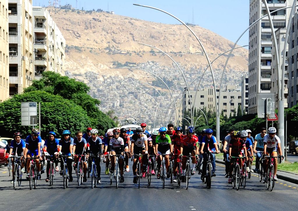 SYRIA-DAMASCUS-CYCLING-EVENT