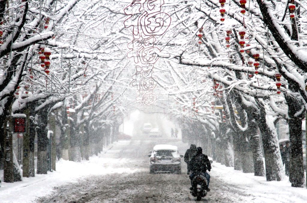 CHINA-LIAONING-DANDONG-SNOW