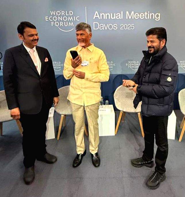 Davos : Telangana Chief Minister Revanth Reddy, Andhra Pradesh Chief ...