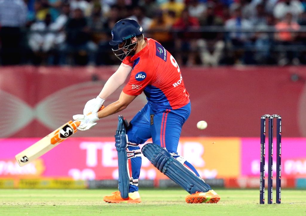 : Dharamshala : DC's batsman Rilee Rossouw plays shot during the IPL ...