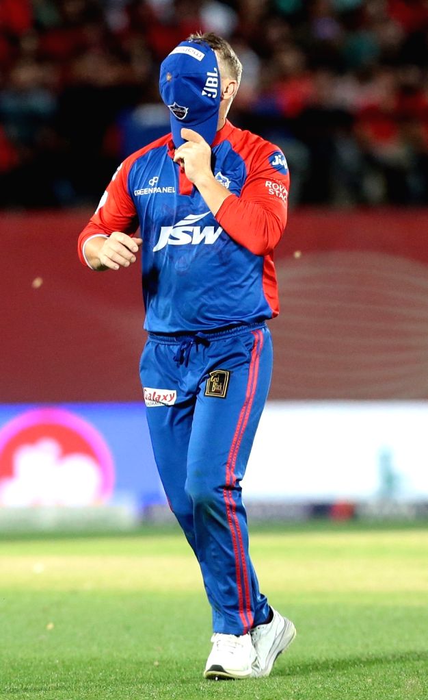 : Dharamshala : DC's captain David Warner celebrates the dismissal of ...