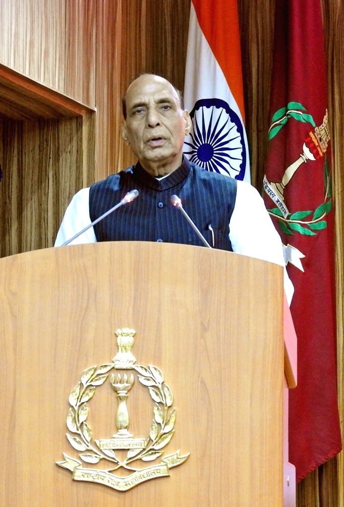 New Delhi : Defence Minister Rajnath Singh at 60th Convocation ceremony ...
