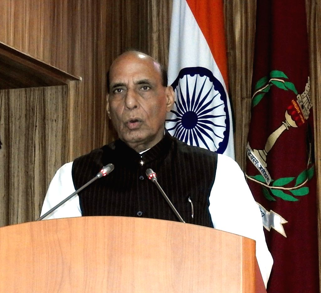 New Delhi : Defence Minister Rajnath Singh at 60th Convocation ceremony ...