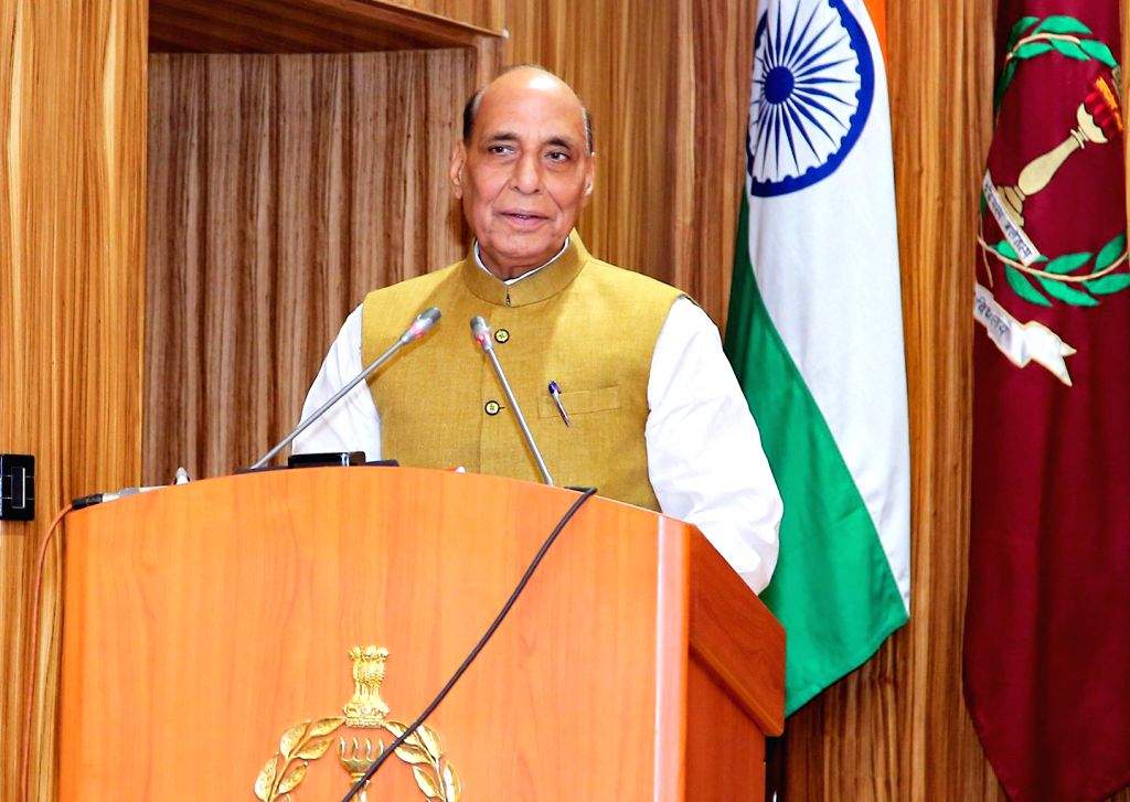 Defence Minister Rajnath Singh attends the MPhil Convocation ceremony ...