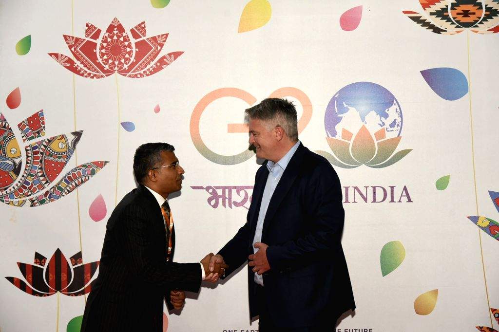 Delegates being welcomed ahead of the G20 Summit