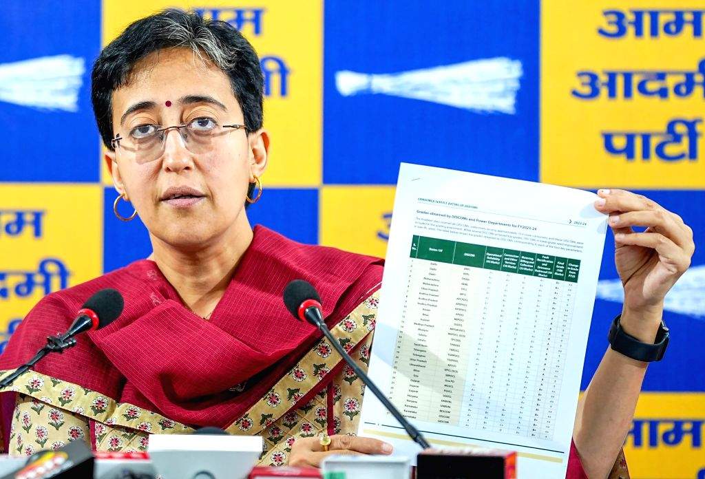 Delhi assembly LoP Atishi's press conference