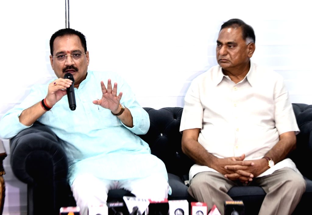 Delhi BJP president Virendra sachdeva and Leader of Opposition of Delhi ...