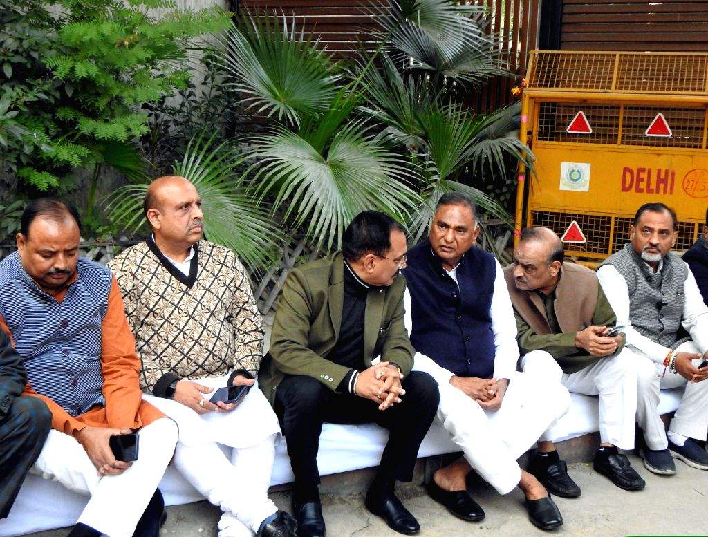 Delhi BJP President Virendra Sachdeva, Leader of Opposition Ramvir ...