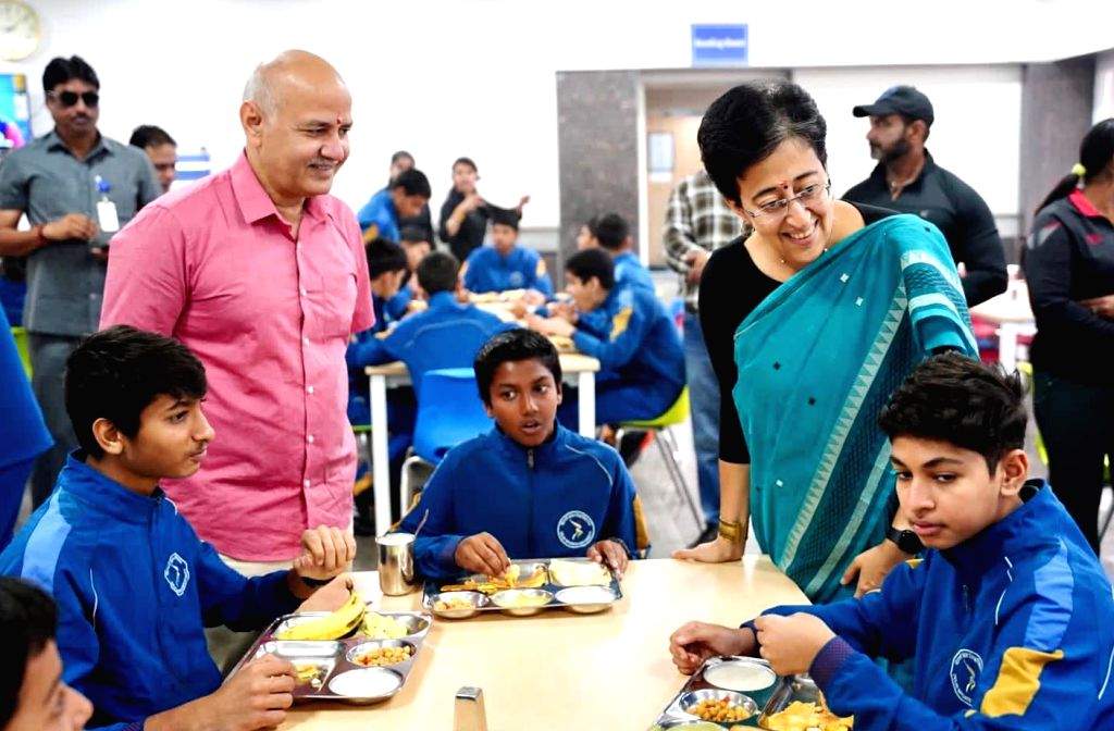 Delhi Chief Minister Atishi and former Delhi Deputy Chief Minister ...