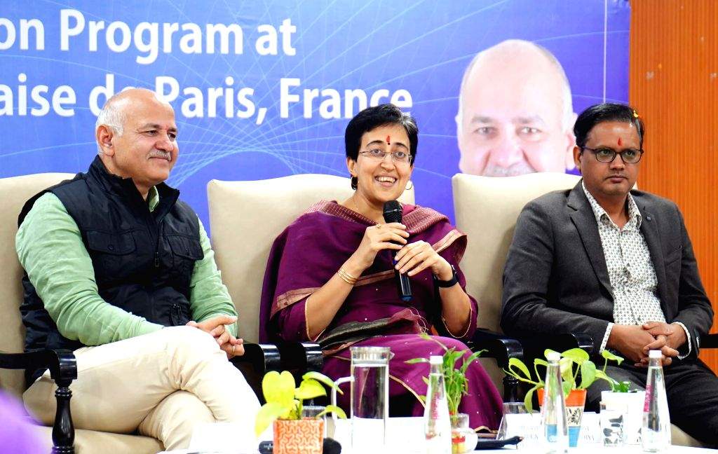 Delhi Chief Minister Atishi and former Deputy CM Manish Sisodia ...