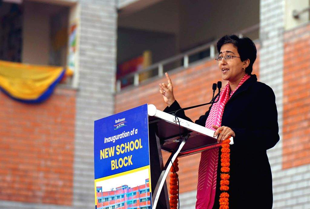 Delhi Chief Minister Atishi inaugurates a new school in Mukand Pur