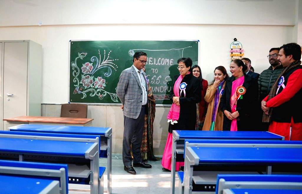 Delhi Chief Minister Atishi inaugurates a new school in Mukand Pur