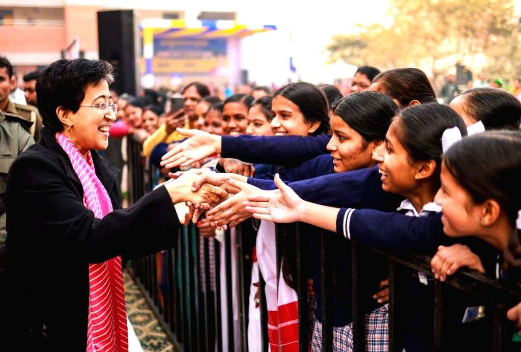 Delhi Chief Minister Atishi inaugurates a new school in Mukand Pur