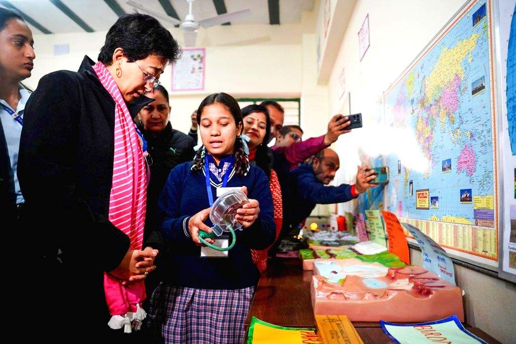 Delhi Chief Minister Atishi inaugurates a new school in Mukand Pur