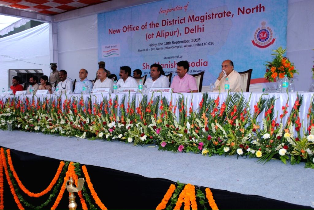 Manish Sisodia inaugrates District Magistrate (North) office complex