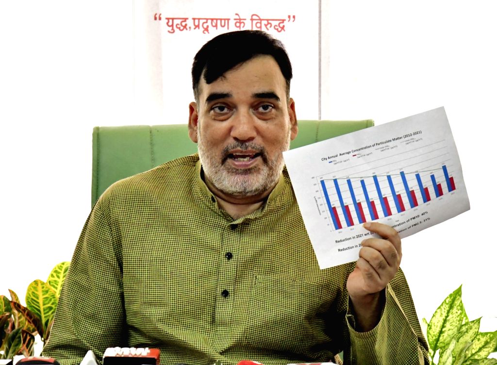 Delhi Environment Minister Gopal Rai addresses while launching Advanced ...