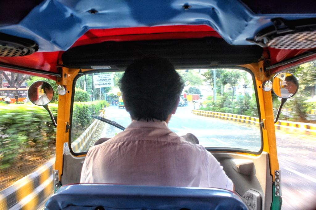 Free Photo: Delhi first woman auto driver Sunita Choudhary.