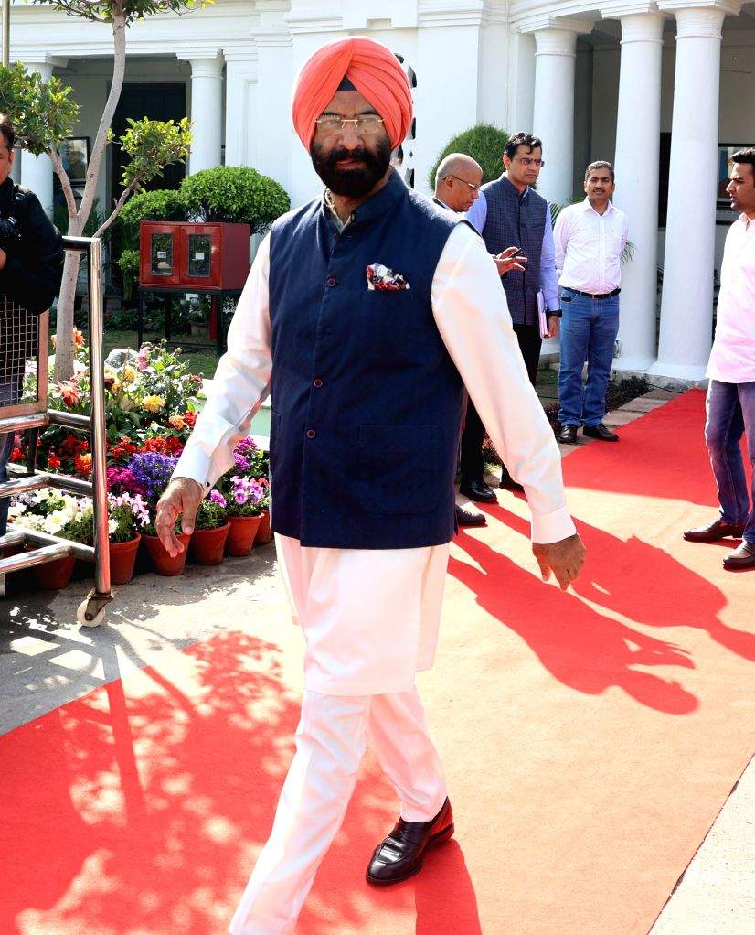 Delhi Minister Manjinder Singh Sirsa leaves after Assembly session