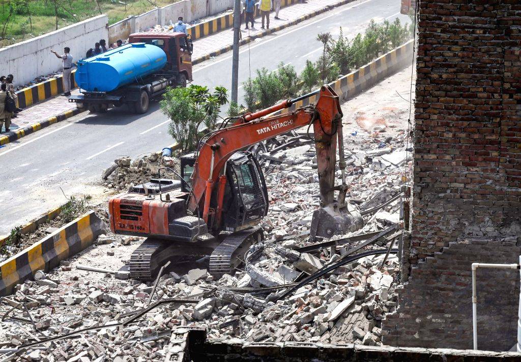 Demolition drive in Shalimar Bagh