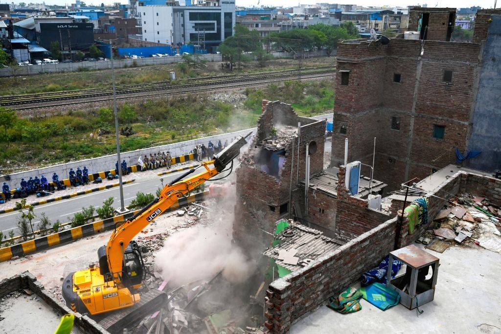 Demolition drive in Shalimar Bagh
