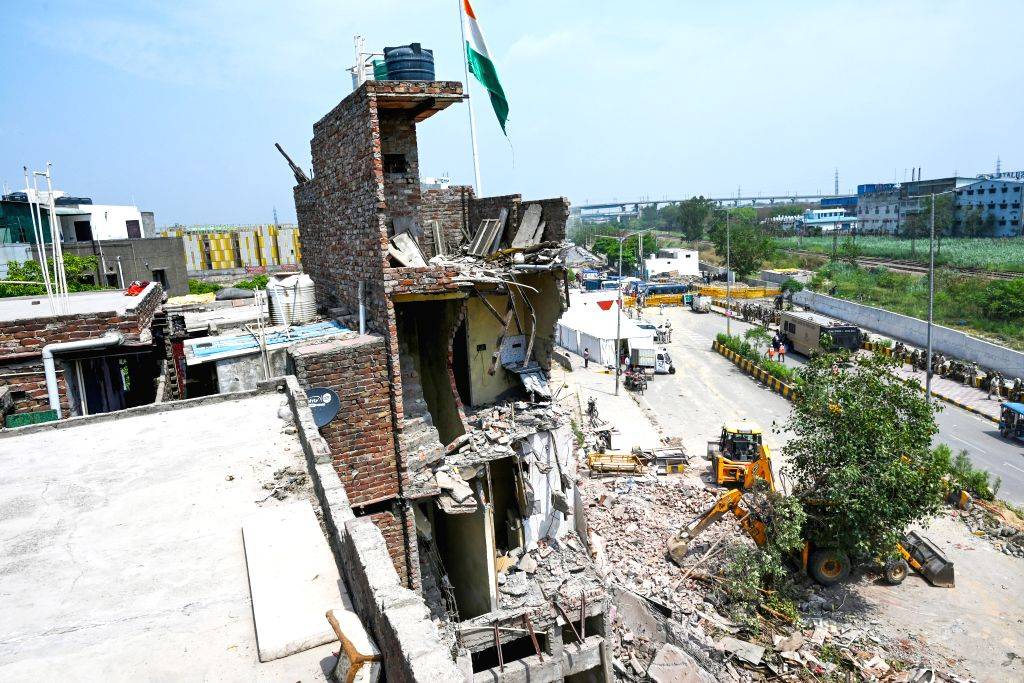 Demolition drive in Shalimar Bagh