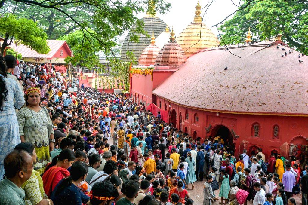 Devotees Gather for Ambubachi Mela at Kamakhya Temple